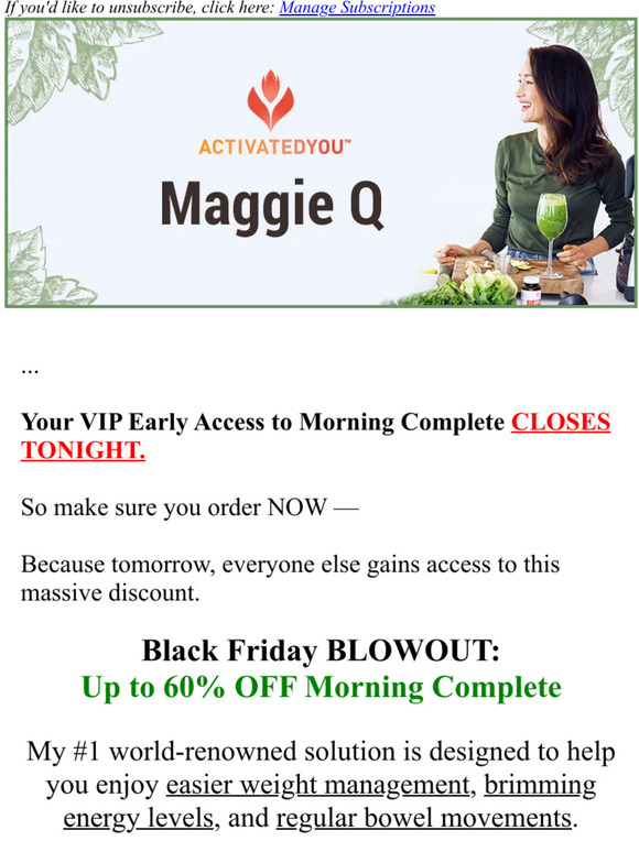 Activated You: Early Access is ENDING! (Order Morning Complete ASAP ...