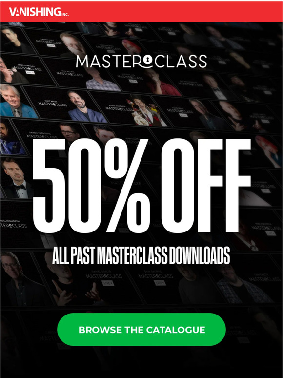 Vanishing Inc.: 50% off Masterclasses, 48 hours only | Milled