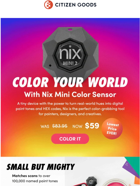 Citizen Goods: Create Unique Paint Colors | Milled