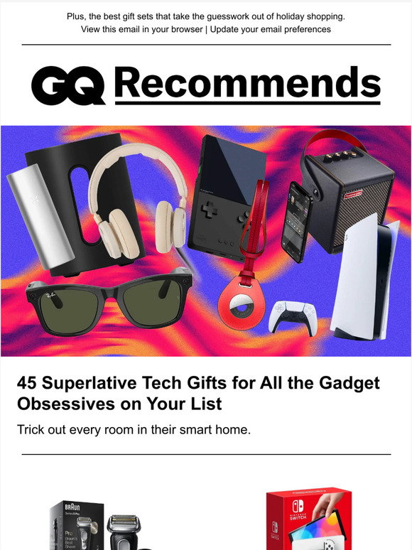 GQ: 45 Superlative Tech Gifts for All the Gadget Obsessives on Your ...