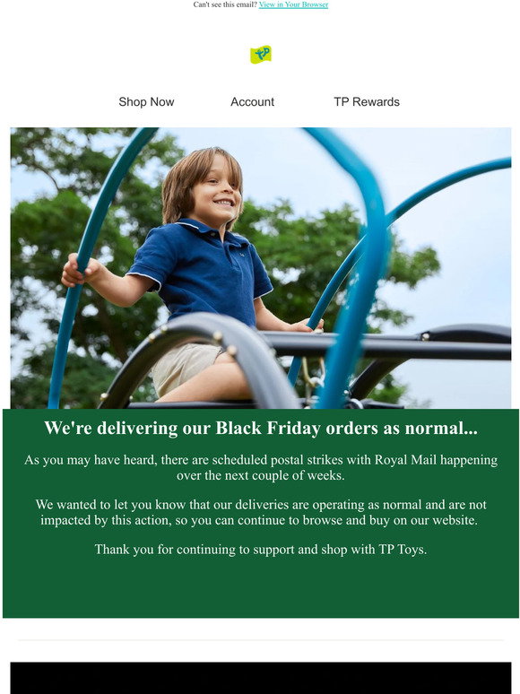 TP Toys: We're delivering orders as normal... | Milled