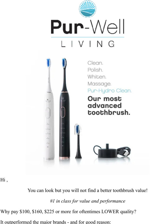 Pur-Well Living: #1 Rated Sonic Toothbrush Gift! | Milled