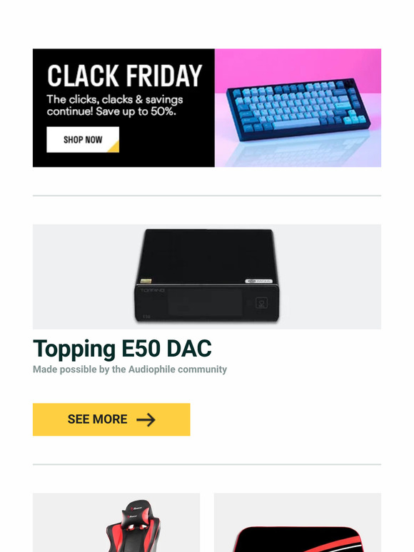 Massdrop: Topping E50 DAC, Arozzi Forte Premium Gaming Chair, Arozzi ...
