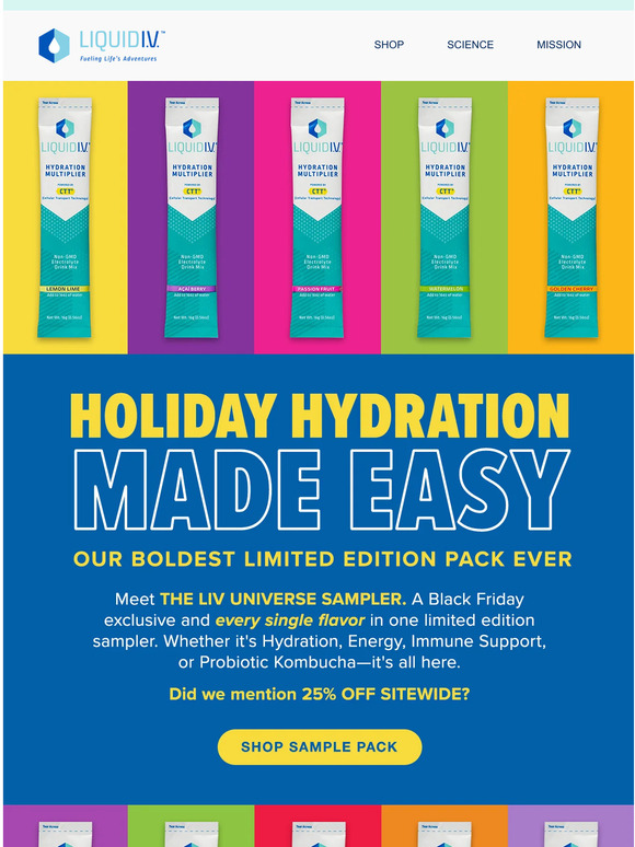 Liquid IV: LIMITED EDITION SAMPLE PACK | Milled