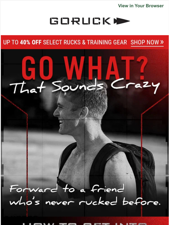 GORUCK: How to Get Your Friends Into Rucking | Milled