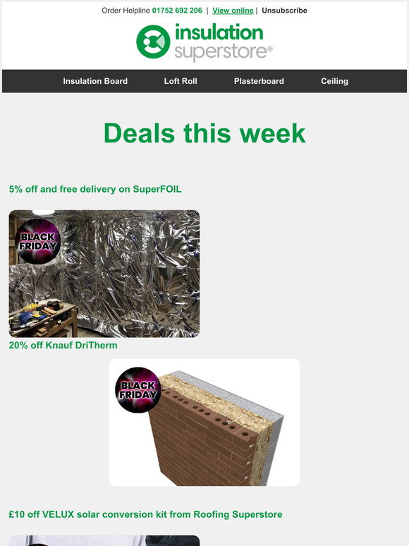 Insulation Superstore: This weeks BLACK FRIDAY offers and top picks ...