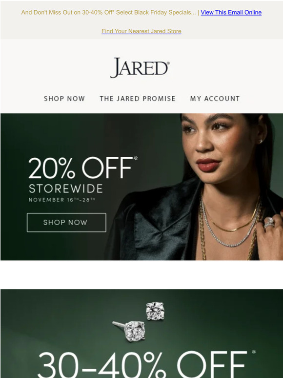 Jared: 20% Off* Storewide + Make a statement with these iconic pieces ...