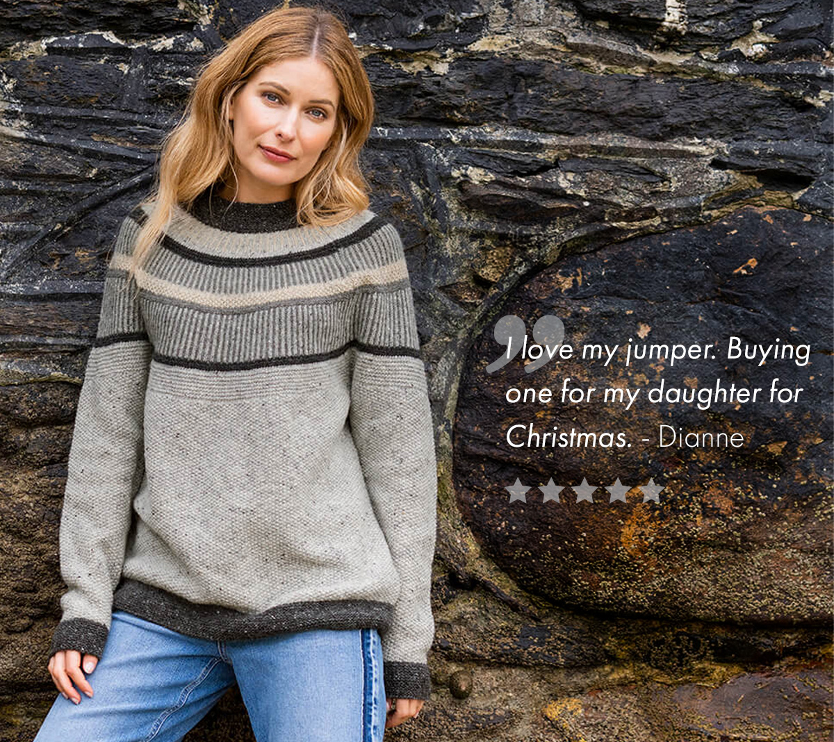 Celtic & Co: Best Selling Statement Donegal Jumper | Milled