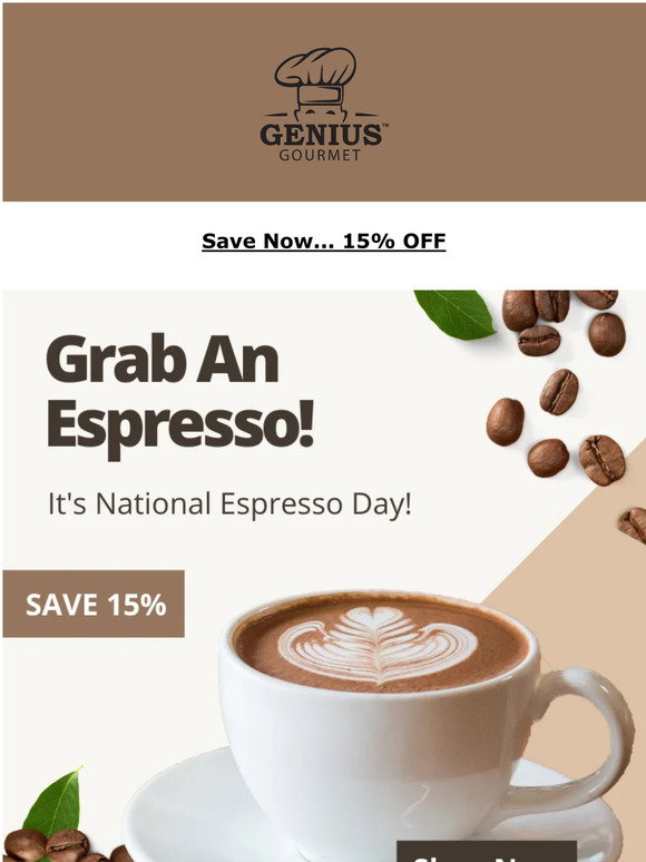 Genius Gourmet: Grab an Espresso! | Milled