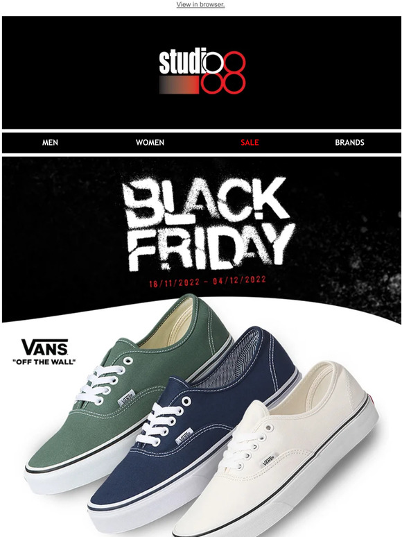 Studio 88: Vans you need, for less this Black Friday!👟🔥 | Shop Online ...