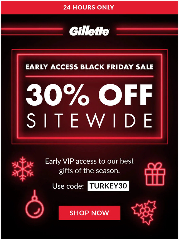 Gillette: 30% off with VIP early access | Milled