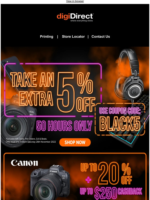 digiDirect: — Take An Extra 5% OFF for 50 Hours Only! | Milled