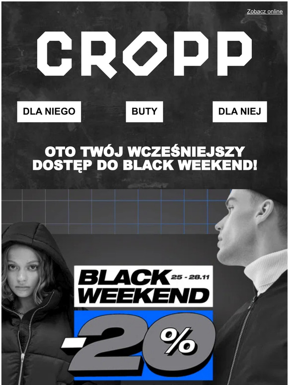 Cropp: Oto Twój wcześniejszy dostęp do Black Weekend! | Milled