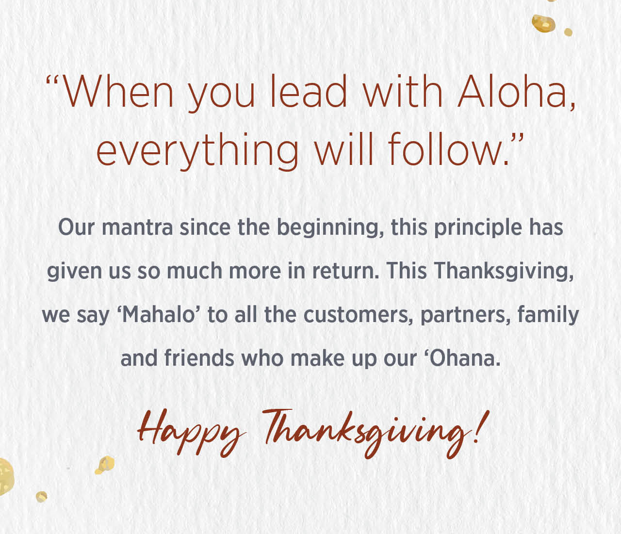 Maui Jim: We are thankful for our 'Ohana | Milled