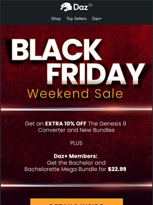 DAZ 3D: Genesis 9 Converter and Three New Bundles at Black Friday Deals ...