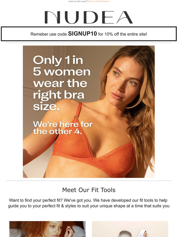 Nudea: Only 1 in 5 wear the right size bra | Milled