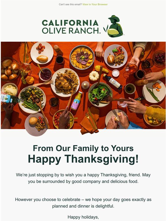 California Olive Ranch: Happy Thanksgiving from California Olive Ranch ...