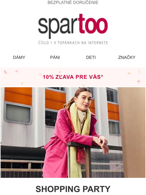 Spartoo: 10% zľava teraz hneď, len a len pre Vás! Čo na to poviete ...