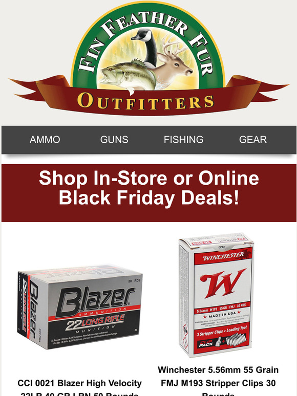 Fin Feather Fur Outfitters: Shop In-Store or Online Black Friday Deals ...