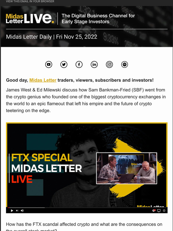 Midas Letter: FTX Special Episode of Midas Letter LIVE | Milled
