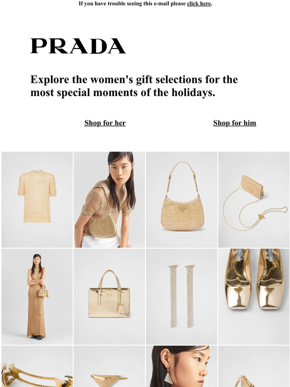 Prada Email Newsletters: Shop Sales, Discounts, and Coupon Codes
