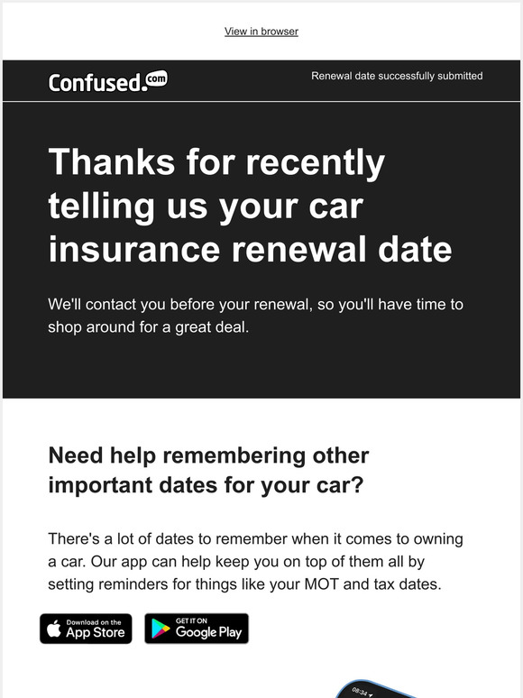 Confused: —, thanks for the date! | Milled