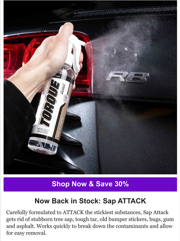 Torque Detail: Back in Stock: Sap Attack! | Milled