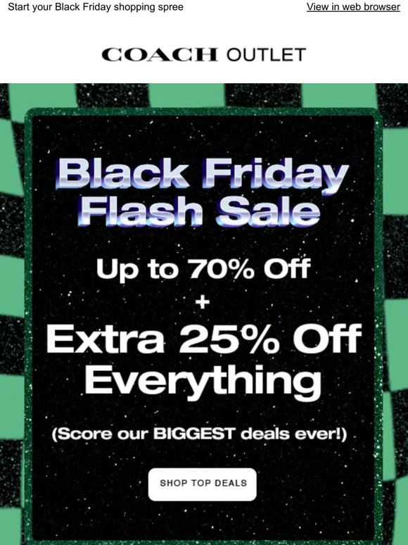 Coach: 📢 Extra 25% Off EVERYTHING (Now That's A Deal) | Milled