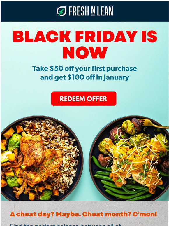 Fresh n' Lean: Our Biggest Black Friday Deal Yet! Up To $150 OFF! | Milled
