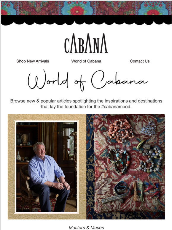 Cabana Magazine: Meet Cabana’s Masters & Muses: Inspiring figures from ...