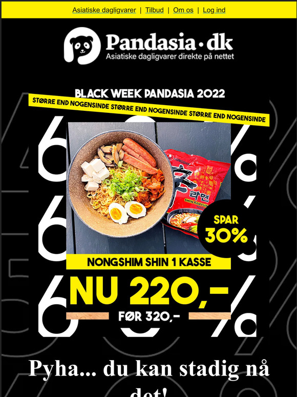 Pandasia: Vi har forlænget Black Friday, så du kan nå det endnu! | Milled