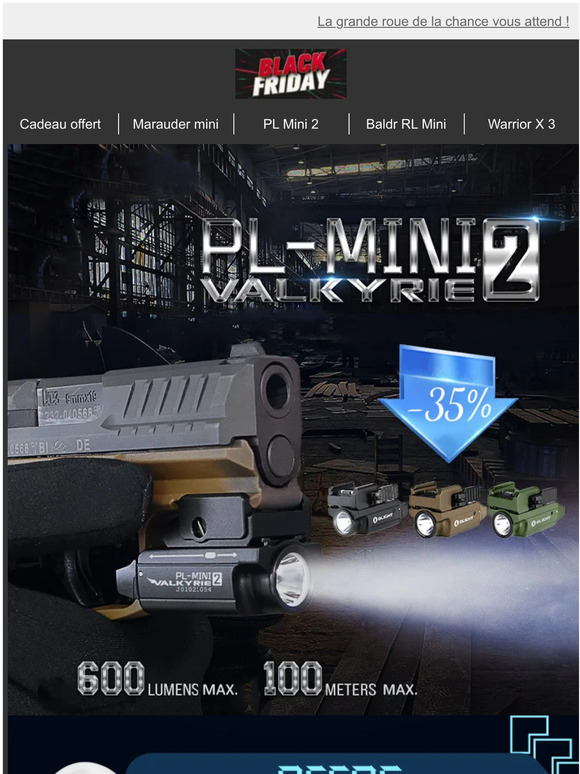 Olight: ⚡ Offre temporaire : PL-Mini 2 Valkyrie jusqu'à -35% | Milled