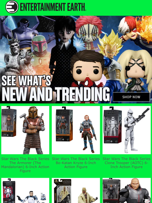 Entertainment Earth: Spider-Man, Star Wars, Dragon Ball, Wednesday ...