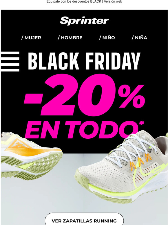 Sprinter - Megacentros del deporte: -20% en Running🏃 | Milled