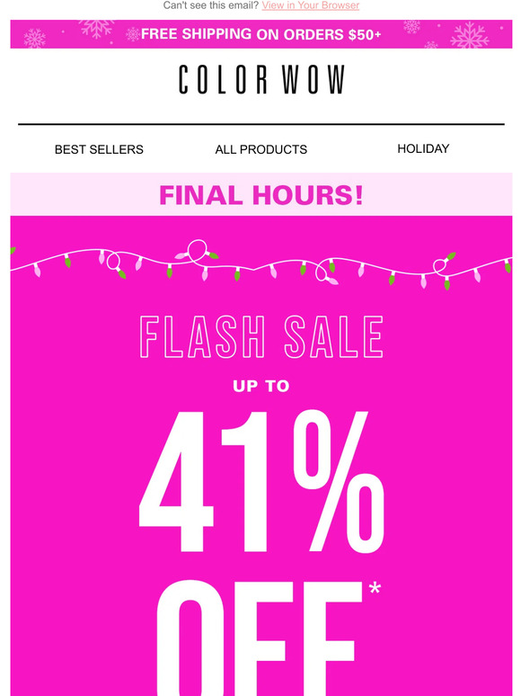 Color Wow: ⏰ Final hours! | Milled