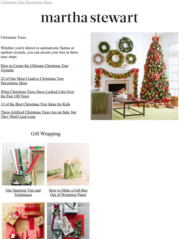 Martha Stewart: How to Create the Ultimate Christmas Tree Vignette | Milled