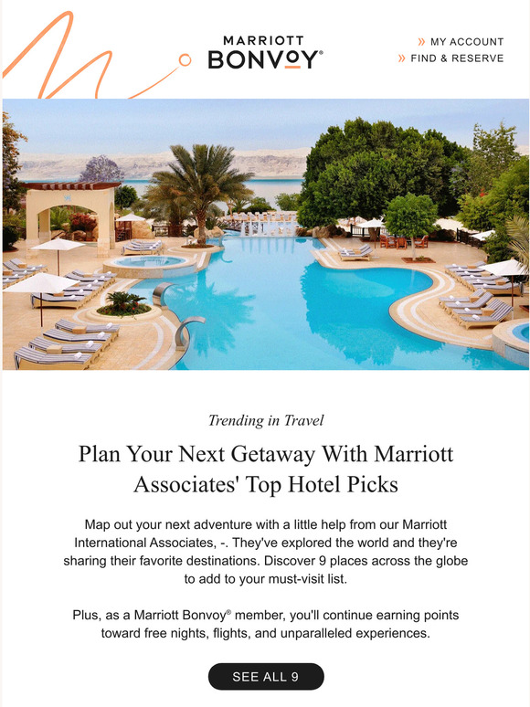 Marriott: 9 Irresistible Destinations Celebrated by Marriott Associates ...