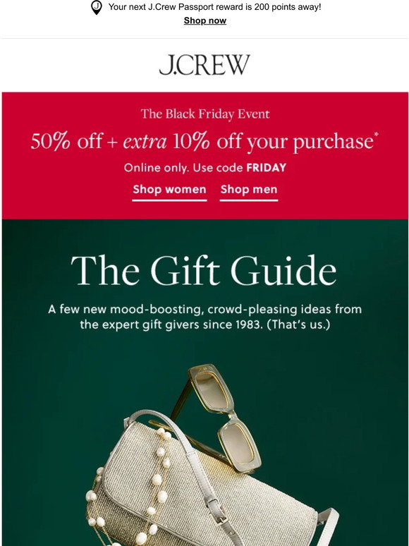 J.Crew: Our Gift Guide keeps getting better… | Milled