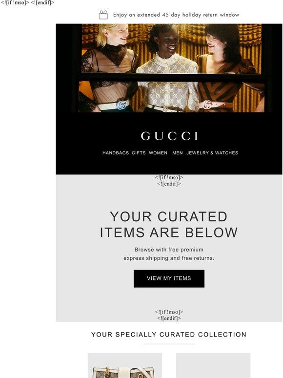 Gucci: Receive your Gucci just in time with Free Premium Express ...