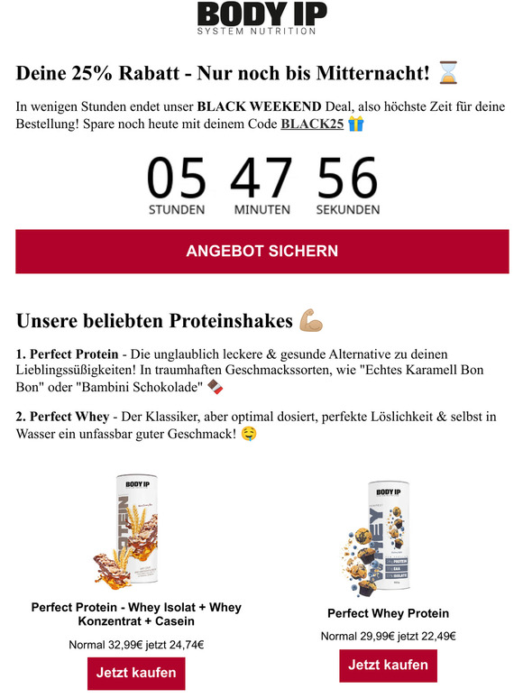 Body IP: ⚠️ Letzte Chance auf 25% Rabatt! | Milled