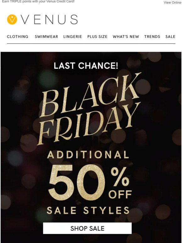 VENUS: FINAL HRS 🚨: Extra 50% Off 1000s Styles | Milled