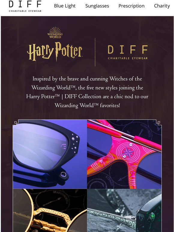 DIFF Eyewear: Coming Soon! New Harry Potter™ | DIFF! | Milled