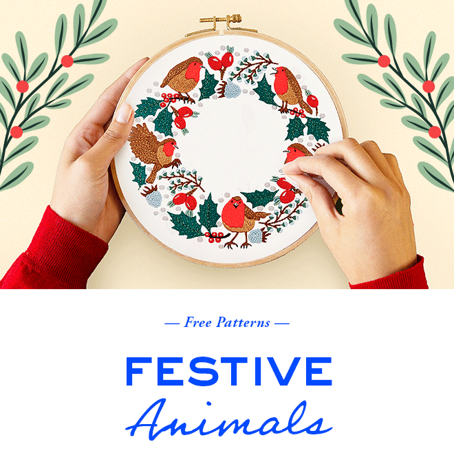 DMC: Free Patterns: Festive Animals | Milled