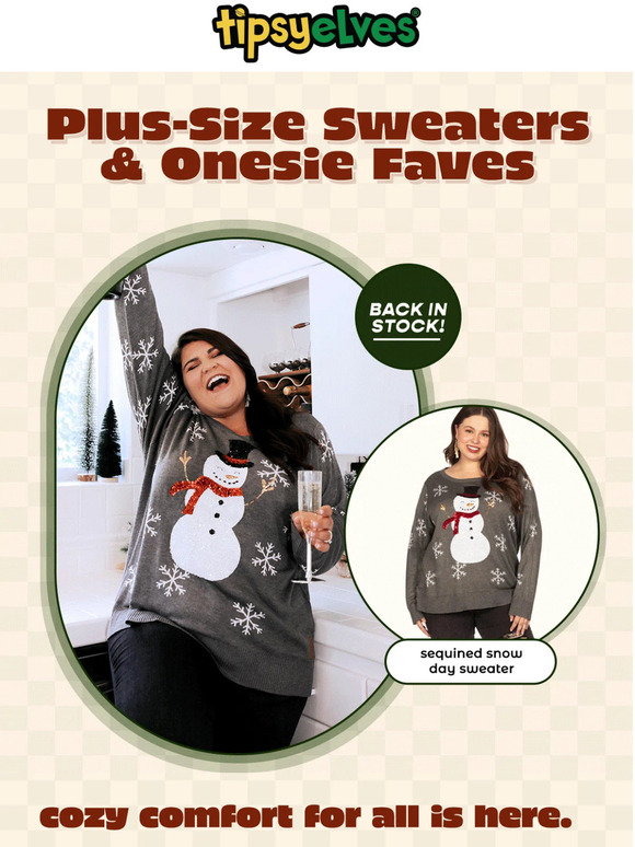 Tipsy Elves: all your favorites, now in plus sizes! ☃️ | Milled