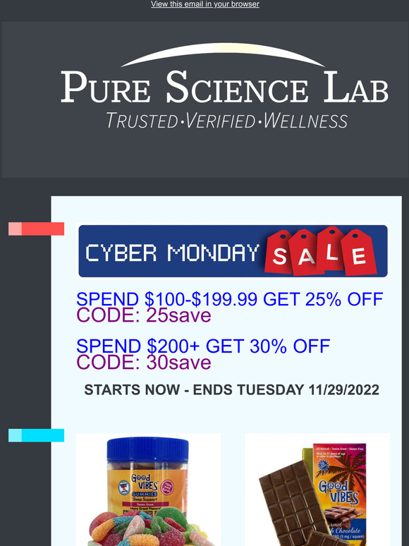 Pure Science Lab: Pure Science Lab Cyber Monday Sale ! | Milled