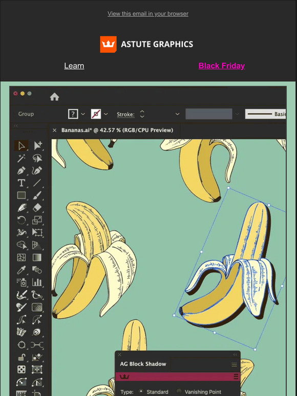 Astute Graphics: Adding a block shadow in Illustrator | Milled