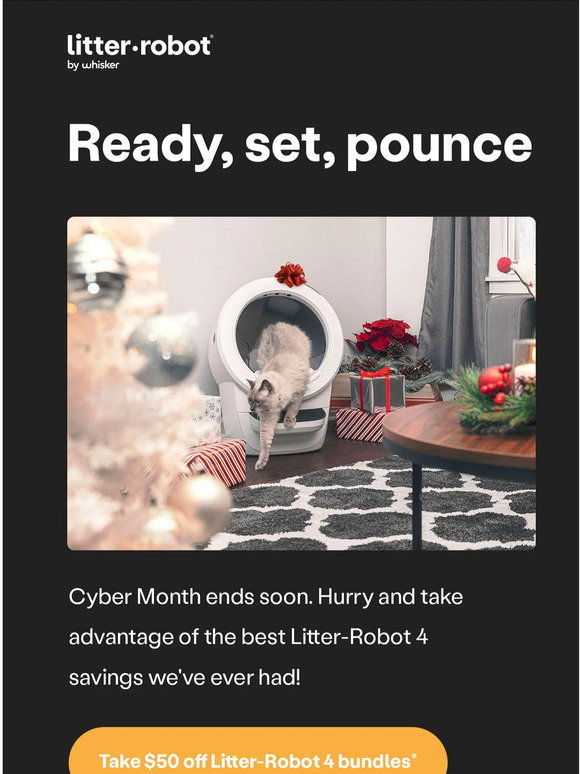 litter.robot: Pounce on these savings before it's too late 😻🎁 | Milled