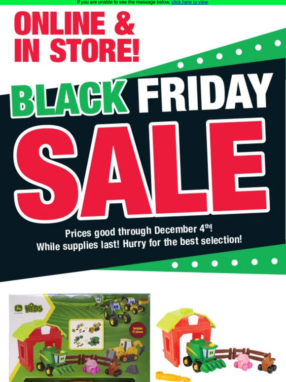 Menards: John Deere® Toy Set for only $19.99 | Milled