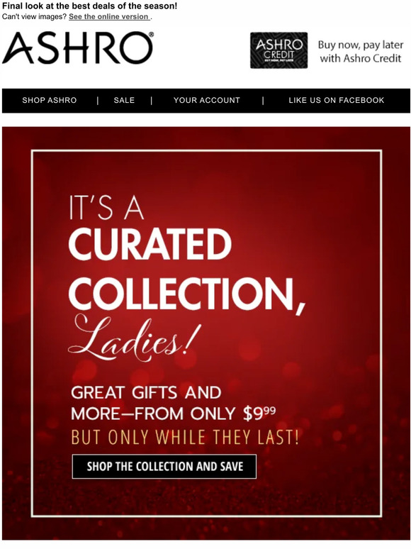 Ashro: Last Call: Shop Our Cyber Sale Before It’s Over | Milled