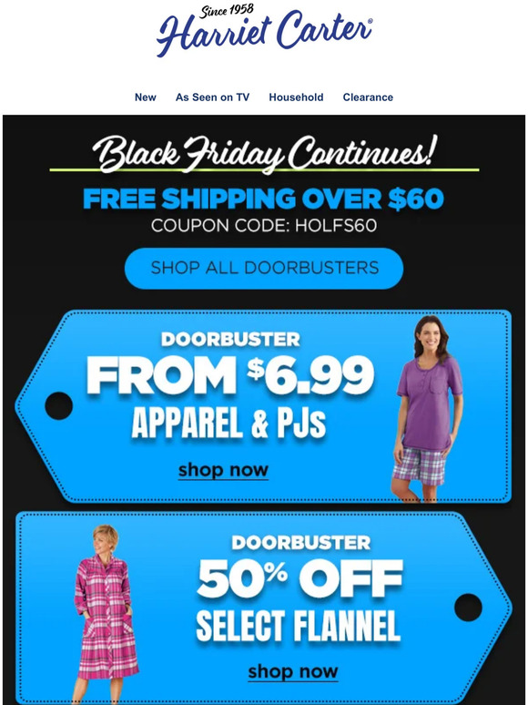 Harriet Carter: Last Day of our Doorbusters plus Free Shipping! Shop ...